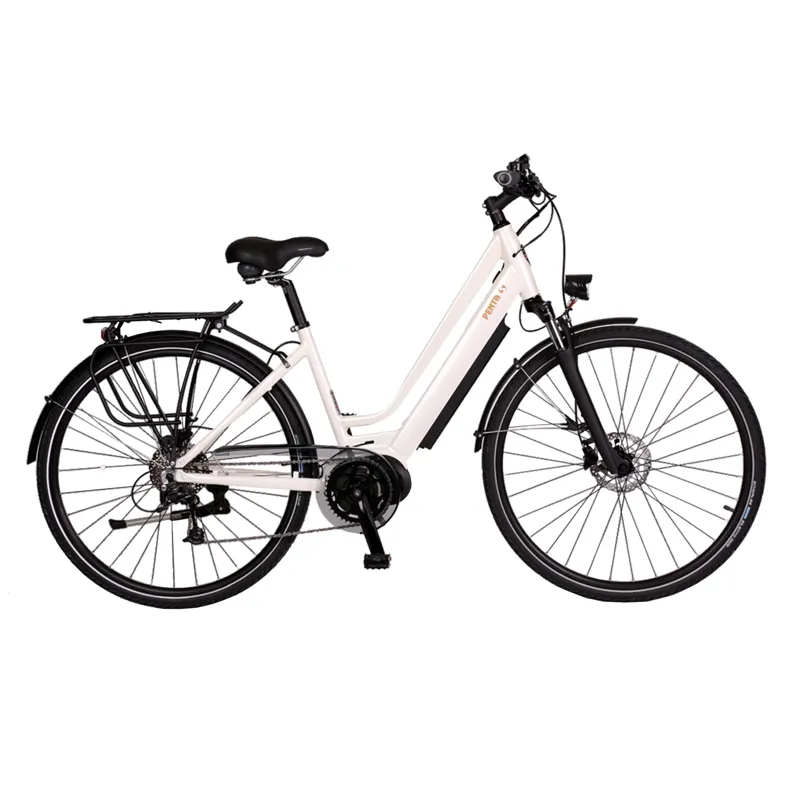 Batribike Penta-S 12.8Ah/460Wh Hybrid eBike in White Shadow