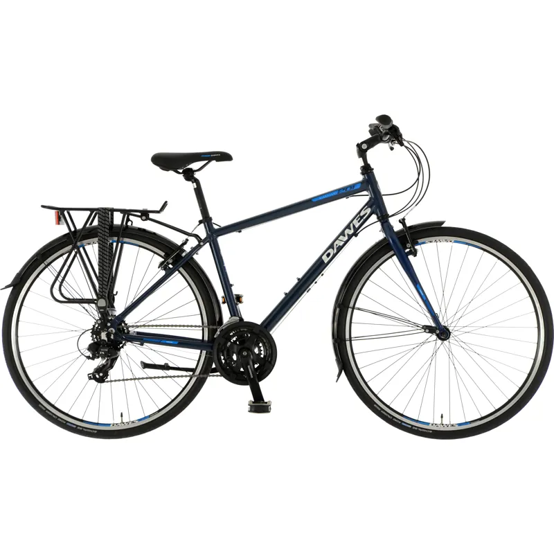 Dawes Discovery 201EQ Hybrid Bike in Blue