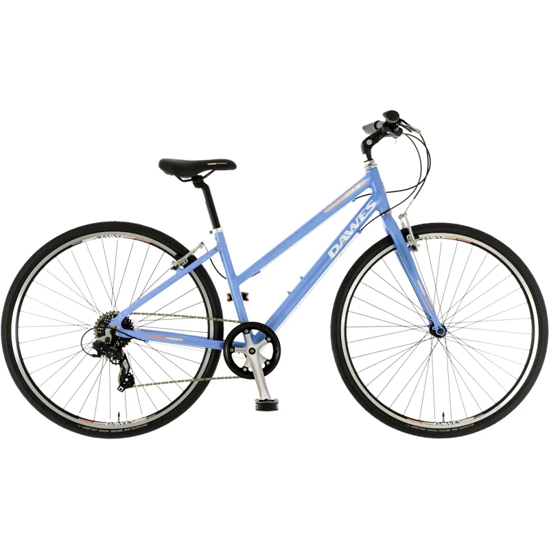 Dawes Discovery 201 Low Step Hybrid Bike in Blue