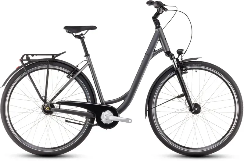 Cube Town One Hybrid Bike in Slate Black/Lunar
