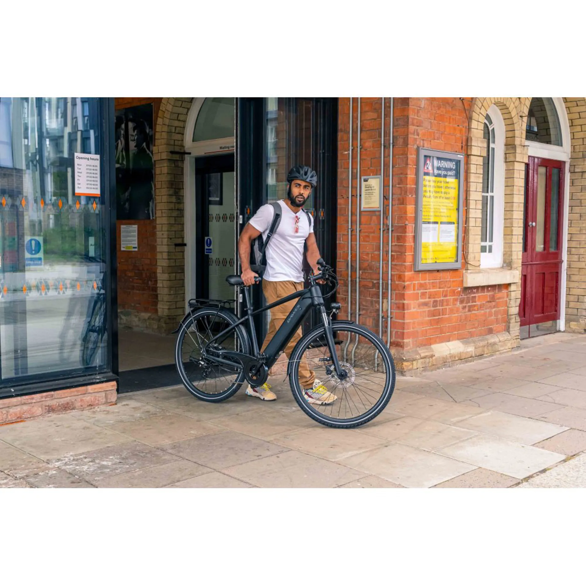 Dawes Spire 1.0 Crossbar Electric Hybrid Bike in Black