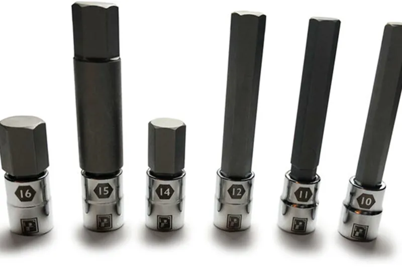 Large Sizes Hex Bit Set Black